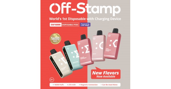 Off-Stamp SW16000 Pod Disposable, lost mary, off-stamp sw9000 disposable kit, off stamp, sw16k ...